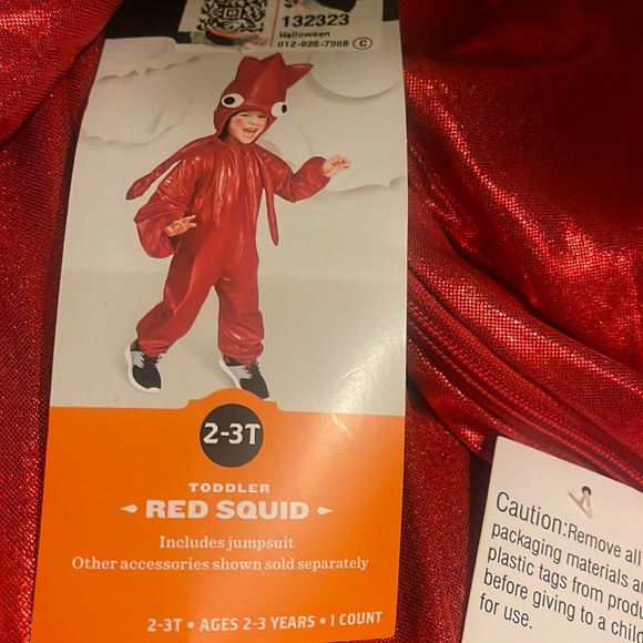 Costumes | New Red Squid Toddler Costume Size 2 To 3t Crawfish | Poshmark